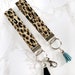 Leopard Wristlet Keychain Cheetah Key Fob Wristlet Keychain - Etsy