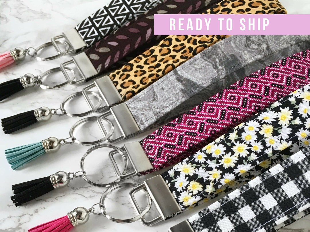 Custom Wristlet Keychain for Women, Keychain With Tassel, Key Fob ...