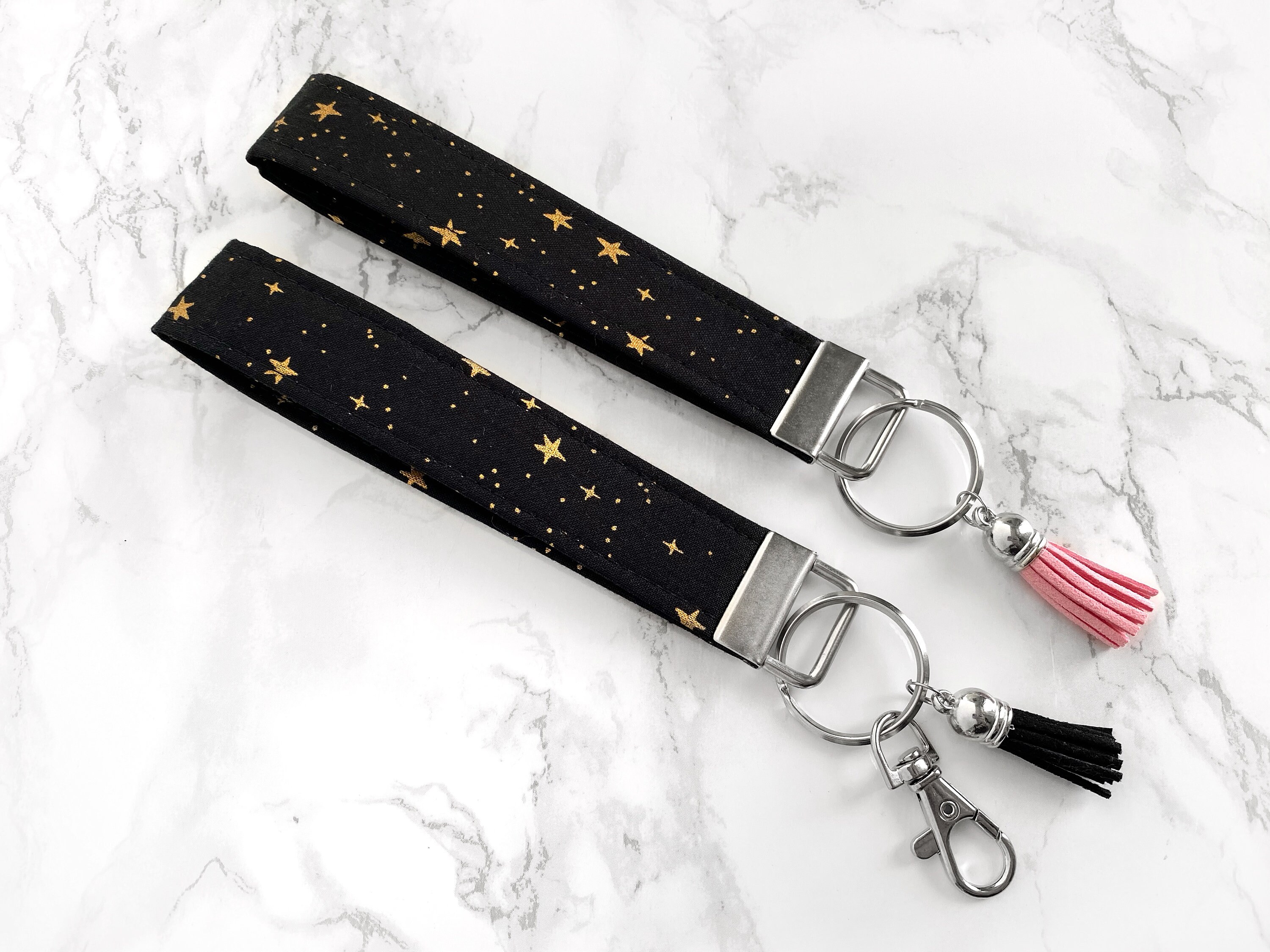 Star Keychain Wristlet Girly Keychain Key Fob Wristlet | Etsy