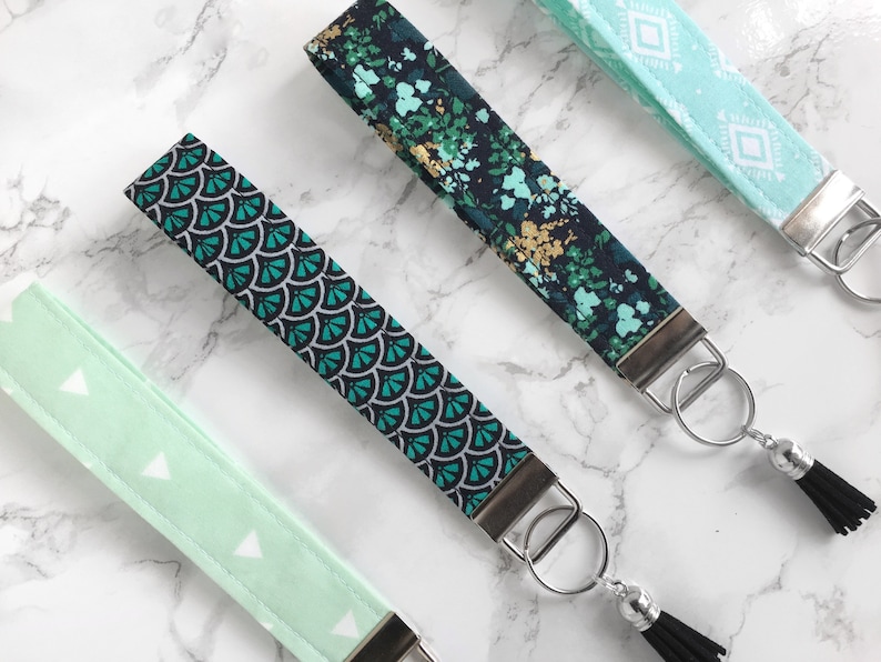 Custom Wristlet Keychain for Women Girly Keychain With - Etsy