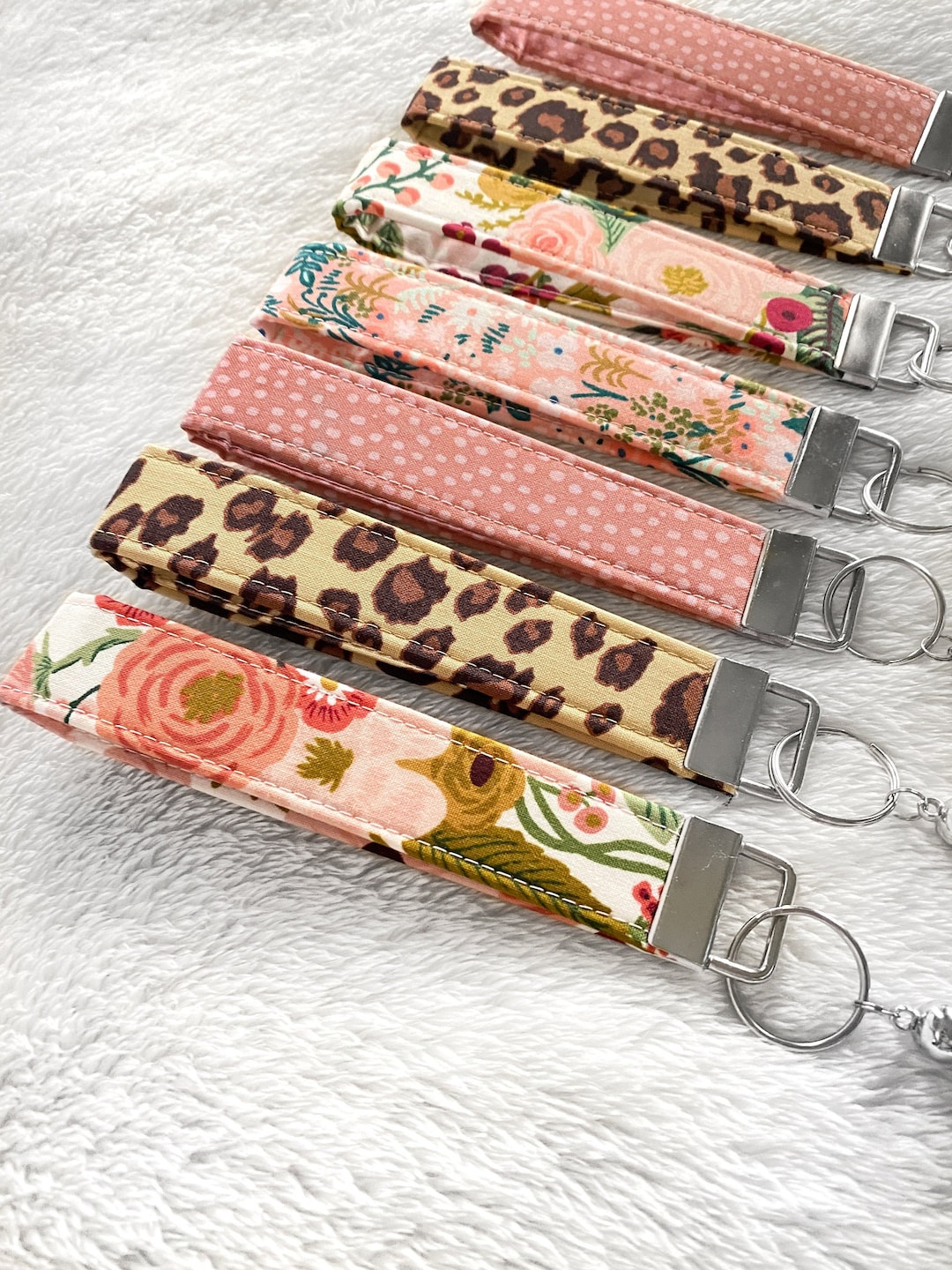 Floral Wristlet Keychain, Rifle Paper Co Girly Keychain for Women ...