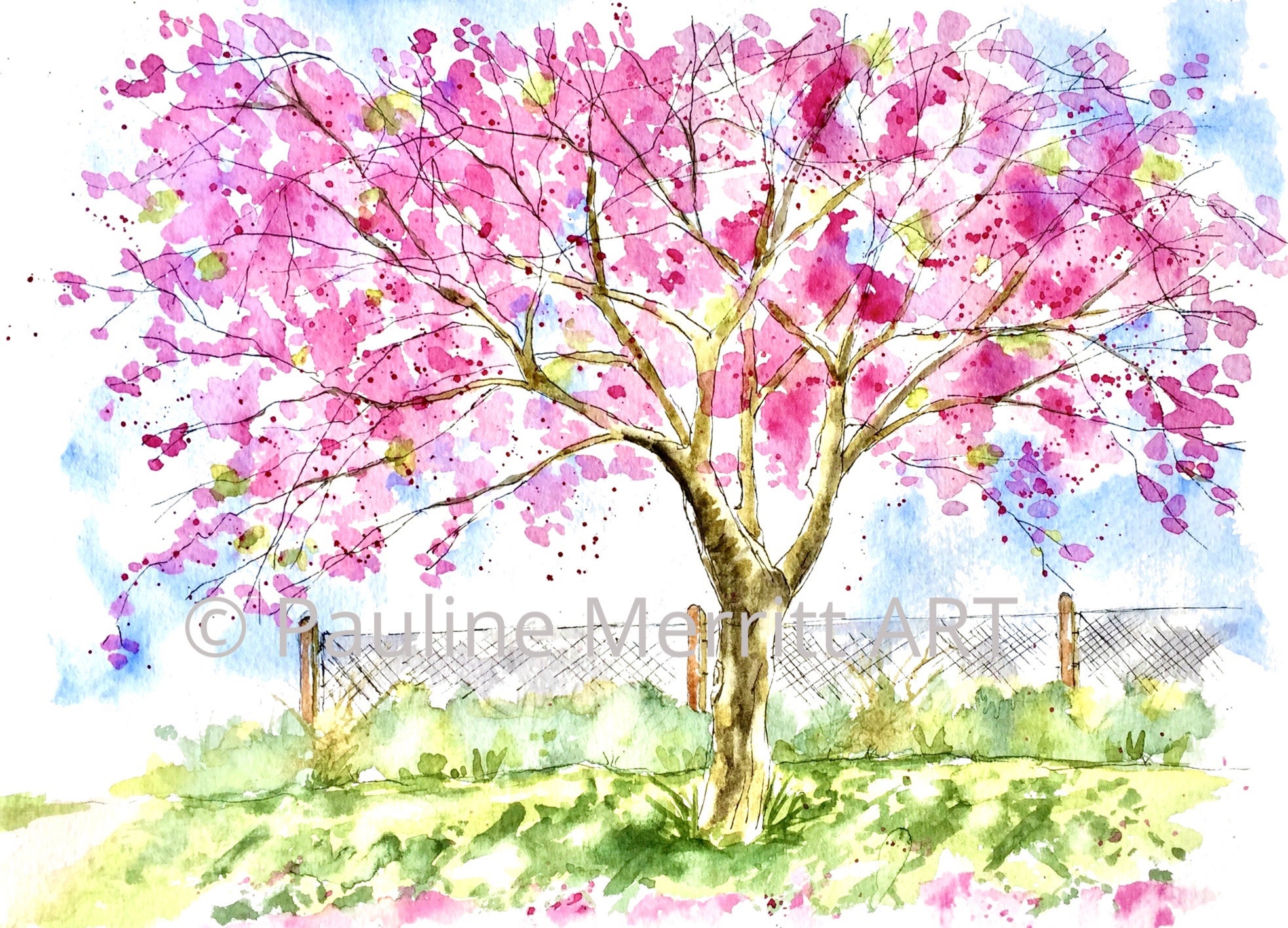 Canvas Art Print Cherry Tree Canvas Print Wall Art - Etsy UK