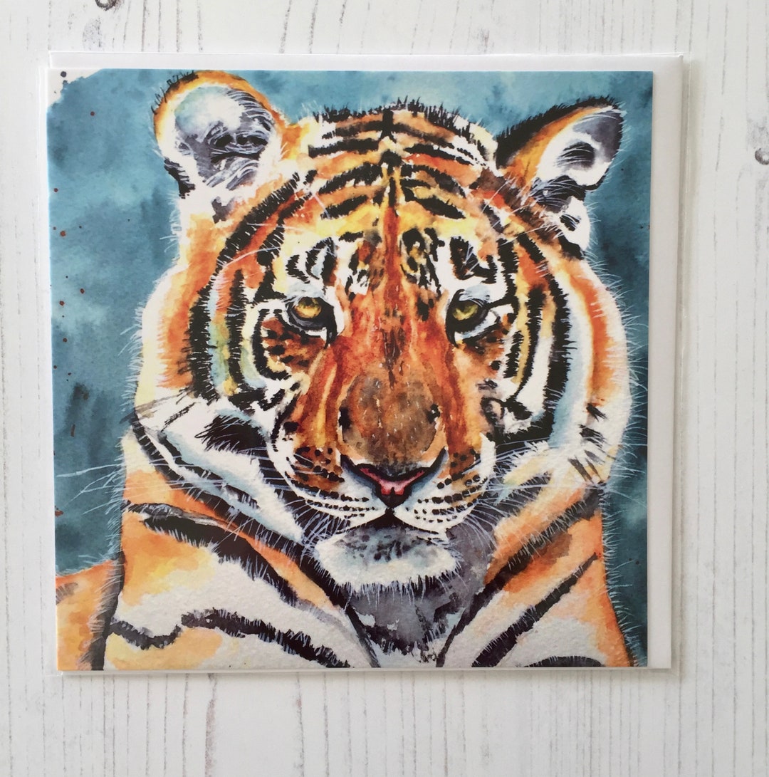 Tiger Greetings Card 118 Wildlife Card Wild Animal Card - Etsy