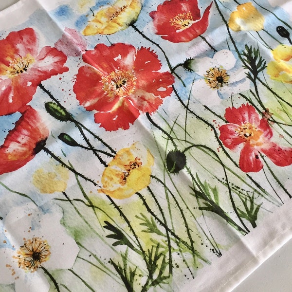 Poppy Towel - Etsy