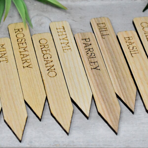 Wood Plant Labels - Etsy