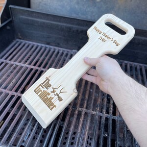 Personalized BBQ Scraper Custom Soft Wood BBQ Scraper BBQ Cleaner Grill ...