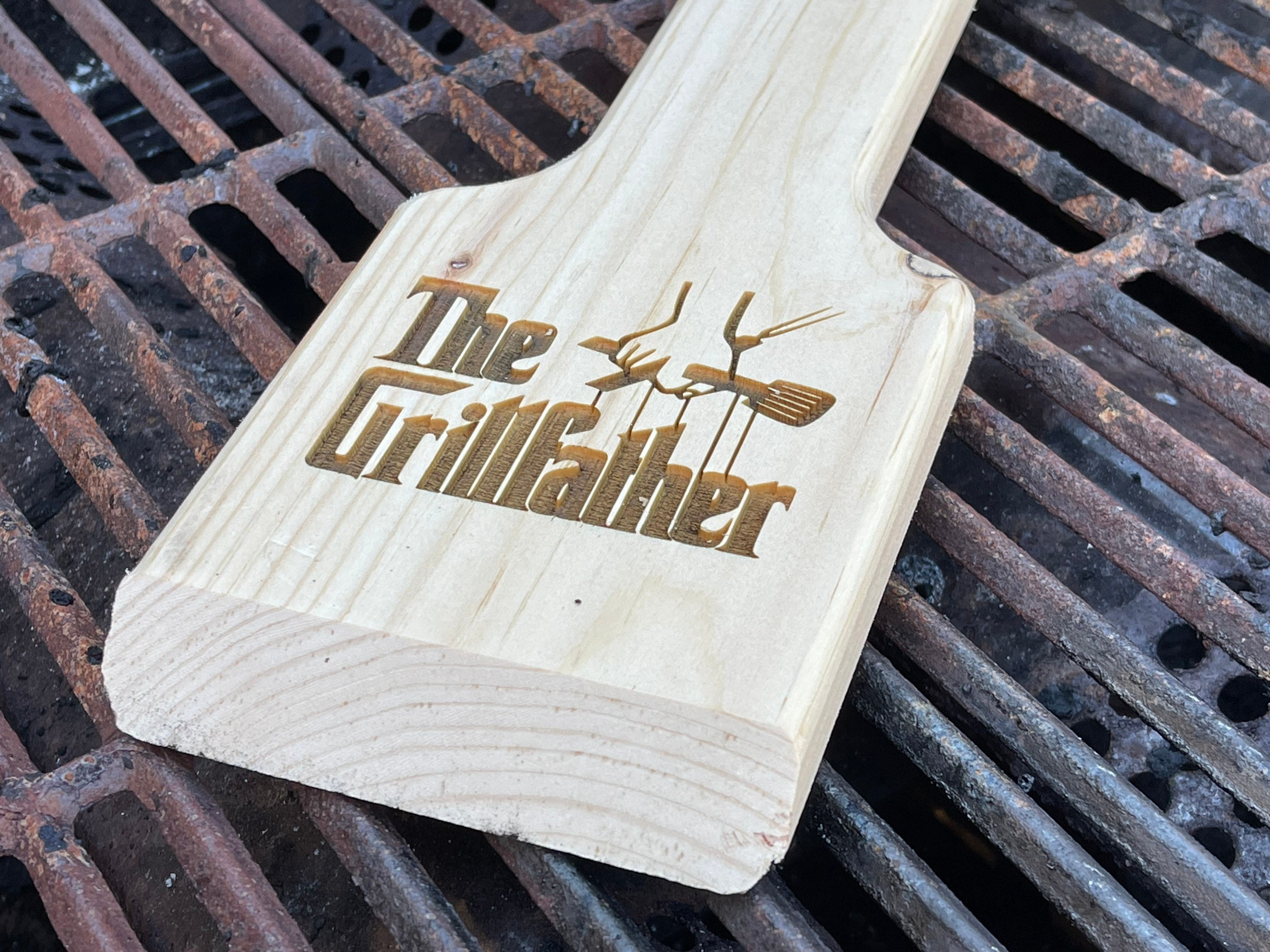 Personalized BBQ scraper Custom Soft Wood BBQ Scraper BBQ | Etsy