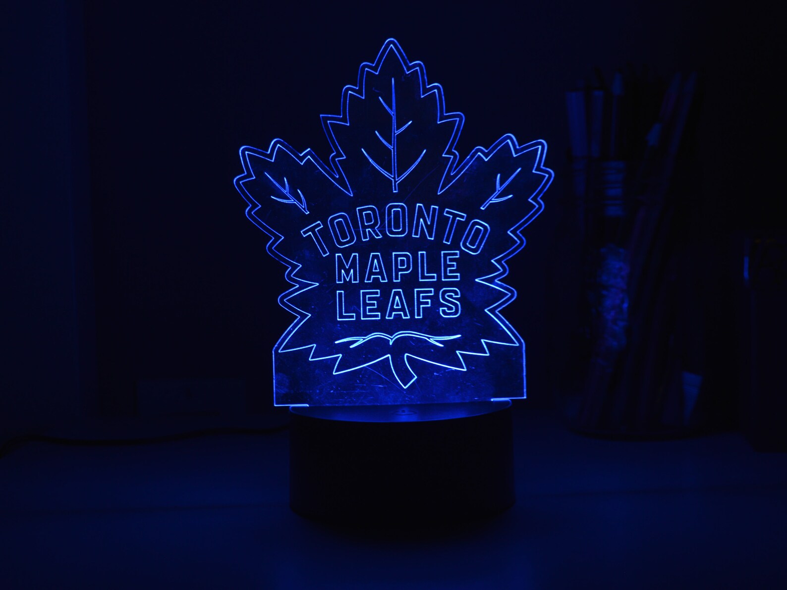 Custom Edge Lit Lamp Fandom Lamps Sport Team Lamps | Etsy