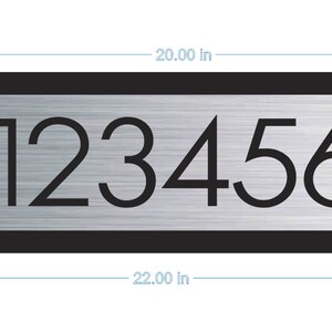Custom House Number Civic Address Sign Modern / Contemporary ...