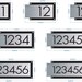 Custom House Number Civic Address Sign Modern / Contemporary ...