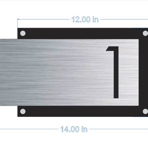 Custom House Number Civic Address Sign Modern / Contemporary ...