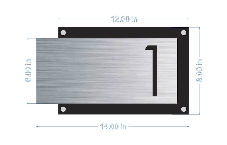 Custom House Number Civic Address Sign Modern / Contemporary - Etsy