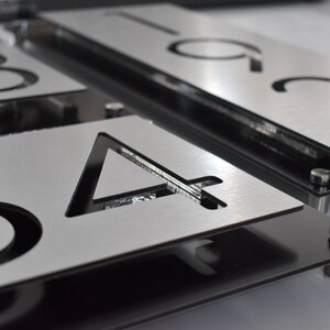 Custom House Number Civic Address Sign Modern / Contemporary ...