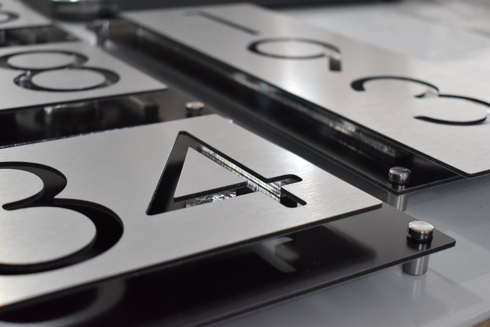 Custom House Number Civic Address Sign Modern / Contemporary - Etsy Canada