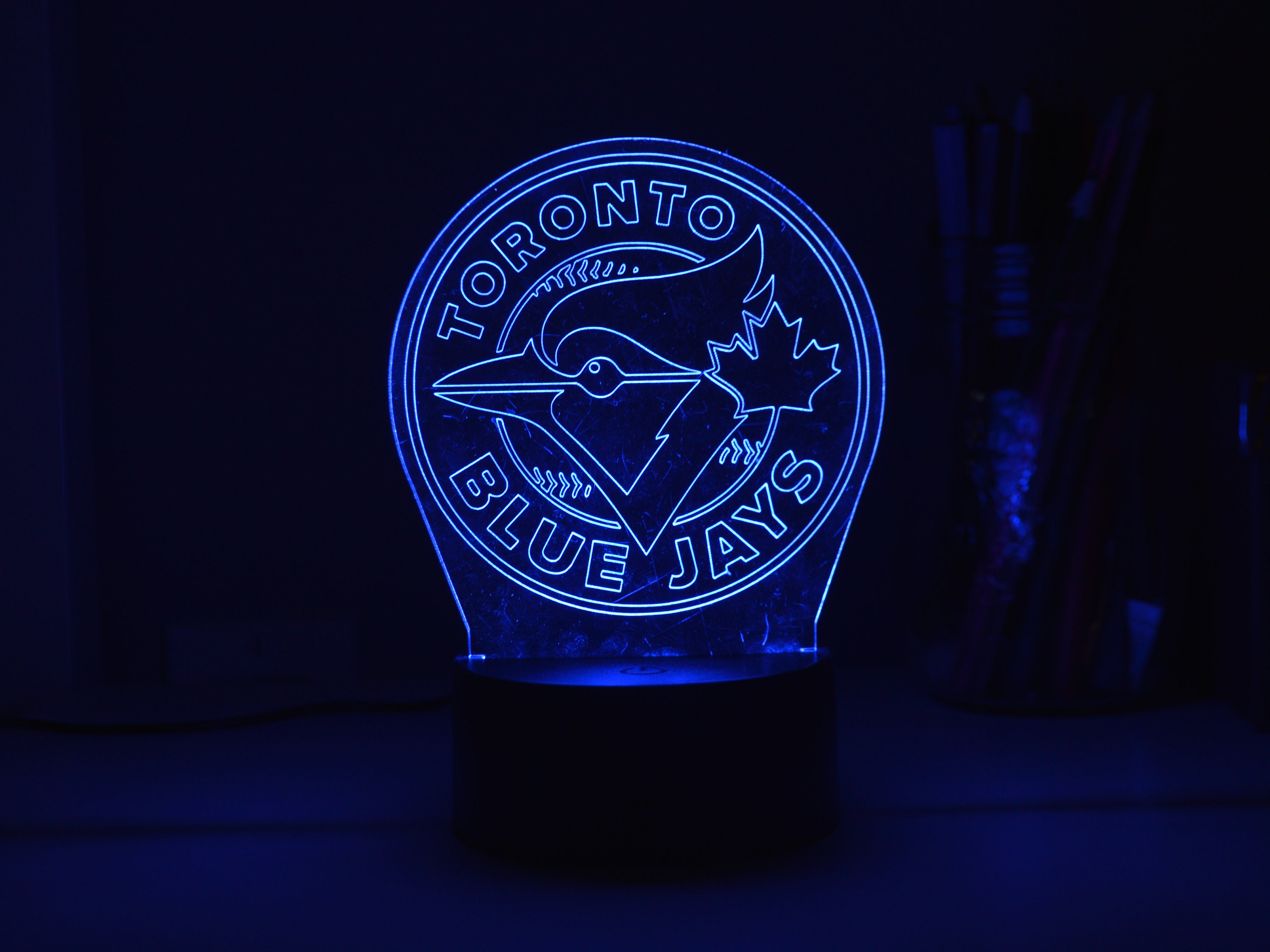 Custom Edge Lit Lamp Fandom Lamps Sport Team Lamps | Etsy