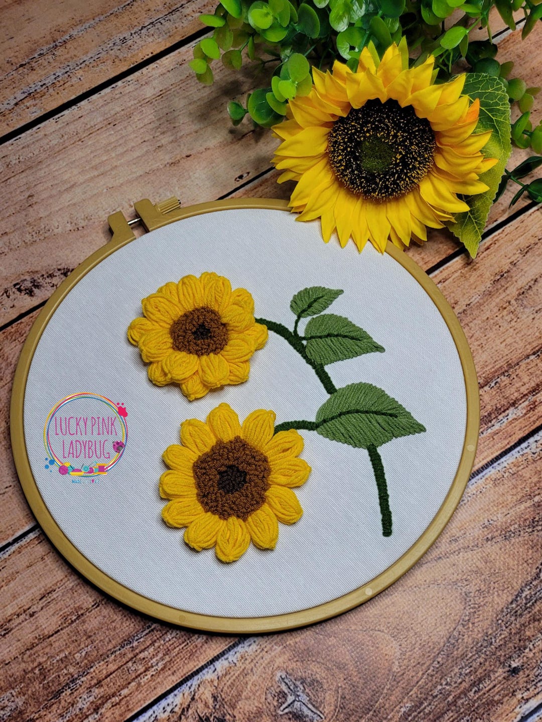 Sunflowers Punch Needle Embroidery Kit, Punch Needle Kit With Advanced ...