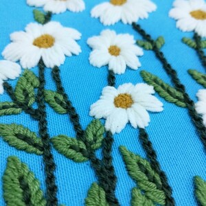 Daisy Punch Needle Embroidery Kit, Starter Kit, Floral Punch Needle Kit ...