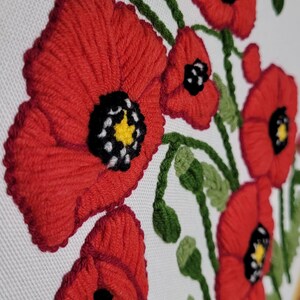 Poppy Flowers Punch Needle Embroidery Kit, Starter Kit, Beginner Punch ...