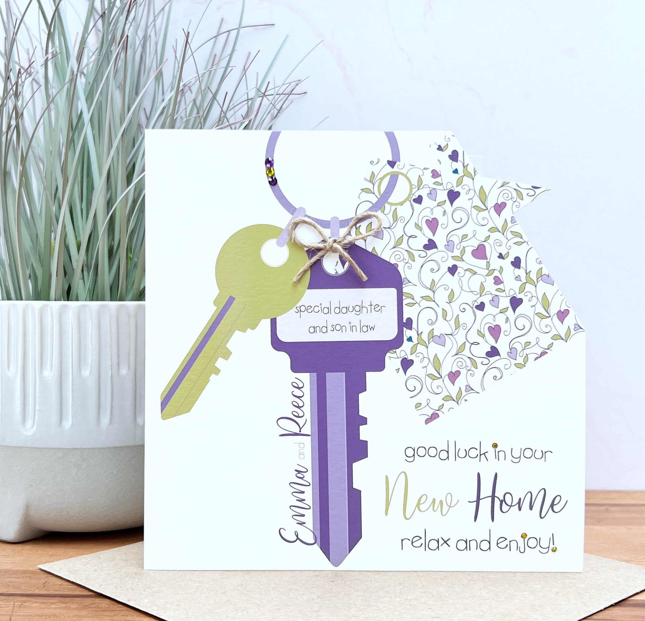 Personalised Handmade New Home Card, Son, Daughter, Sister, Brother, Friends - Etsy