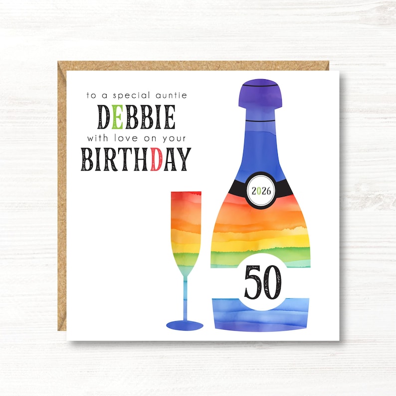 Personalised LGBT Birthday Card, Gay, Lesbian, 18th, 21st, 30th, 40th ...
