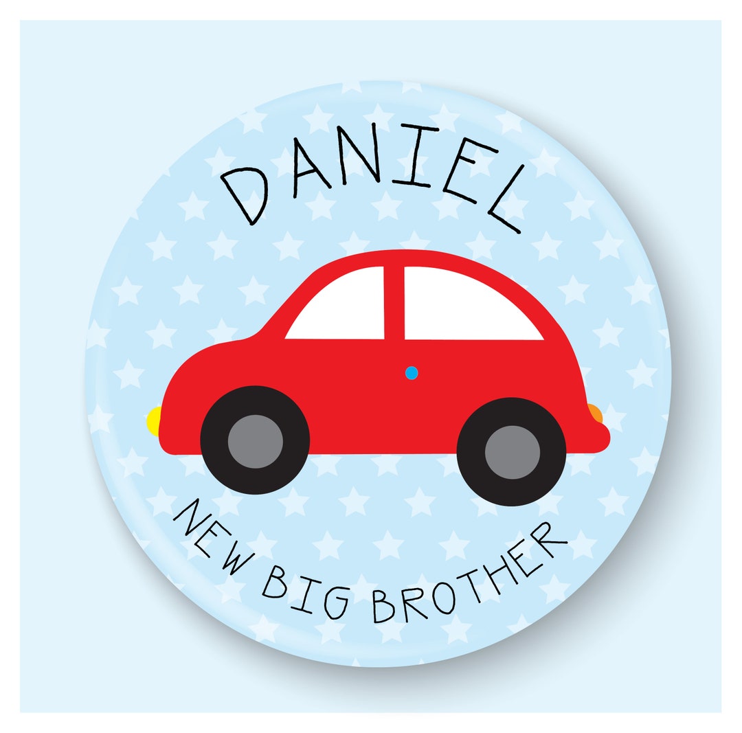 Personalised Car New Big Brother Badge - Etsy