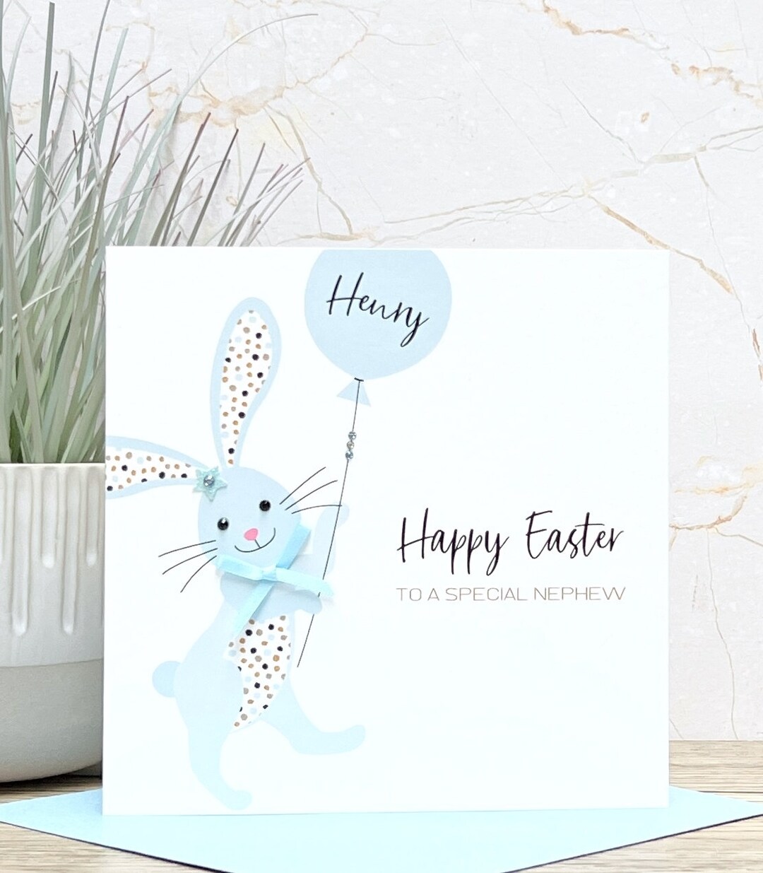 Personalised Handmade Boys Easter Card/first 1st Easter Card Son ...