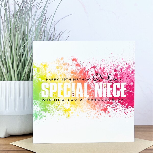 Beautiful Niece Birthday Card - Etsy