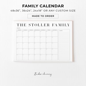 Family Planner Printable Family Calendar Family Organizer Family ...