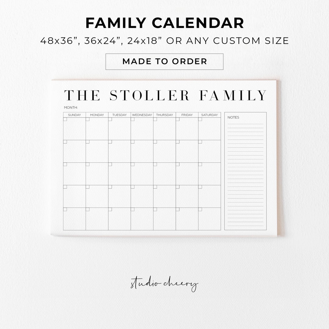 Family Planner Printable Family Calendar Family Organizer Family ...
