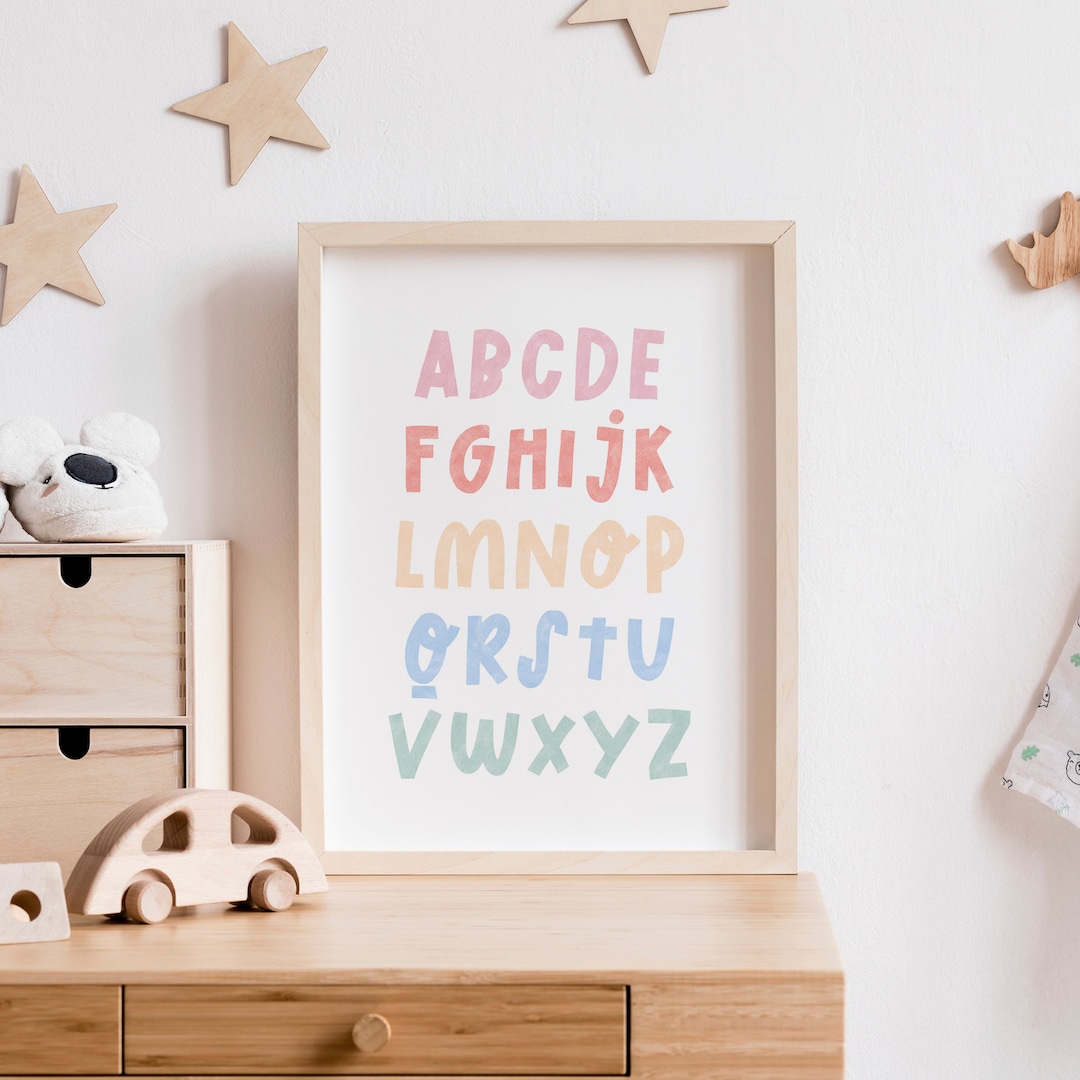 Nursery Wall Decor, Alphabet Posters, ABC Print, Printable Educational ...