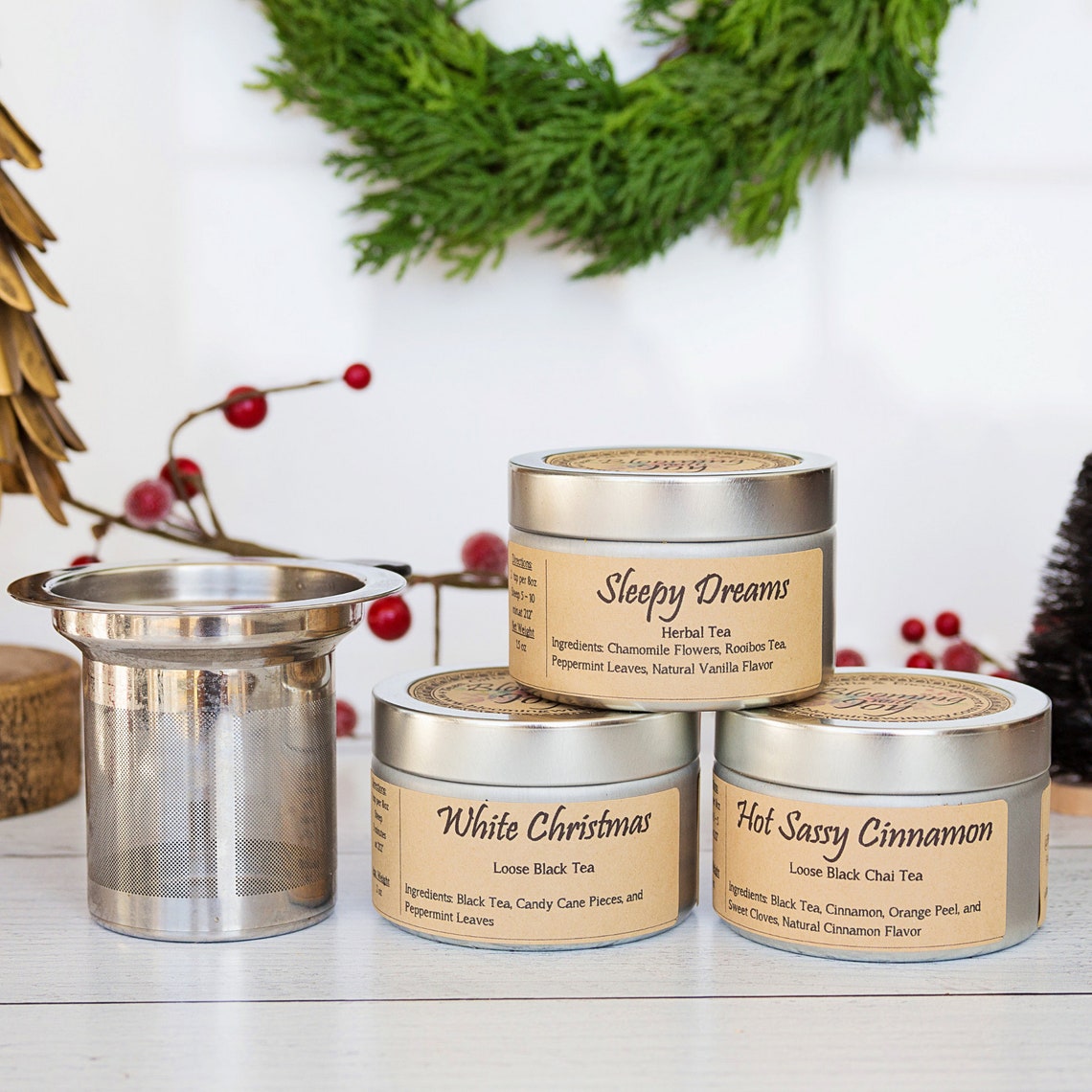 Christmas Tea Blends Hanukkah Gift Box Winter Tea Tea Lover - Etsy