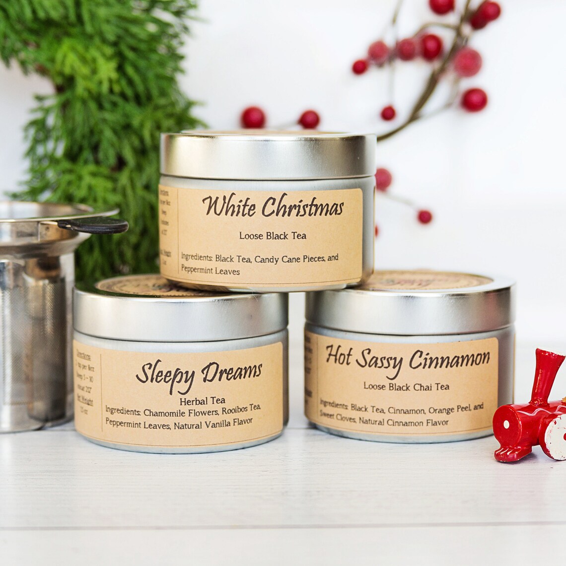 Christmas Tea Blends Hanukkah Gift Box Winter Tea Tea Lover - Etsy