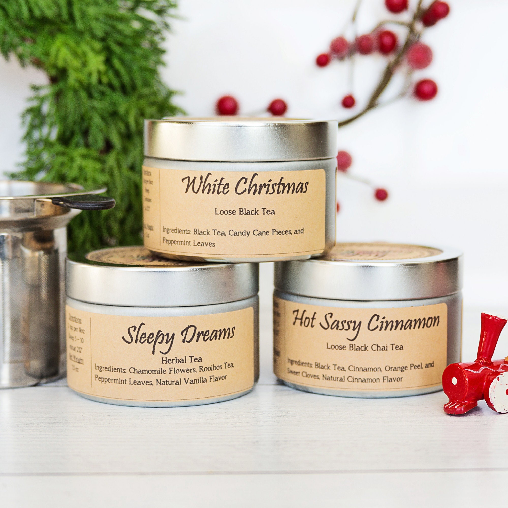 Christmas Tea Blends Hanukkah Gift Box Winter Tea Tea Lover - Etsy