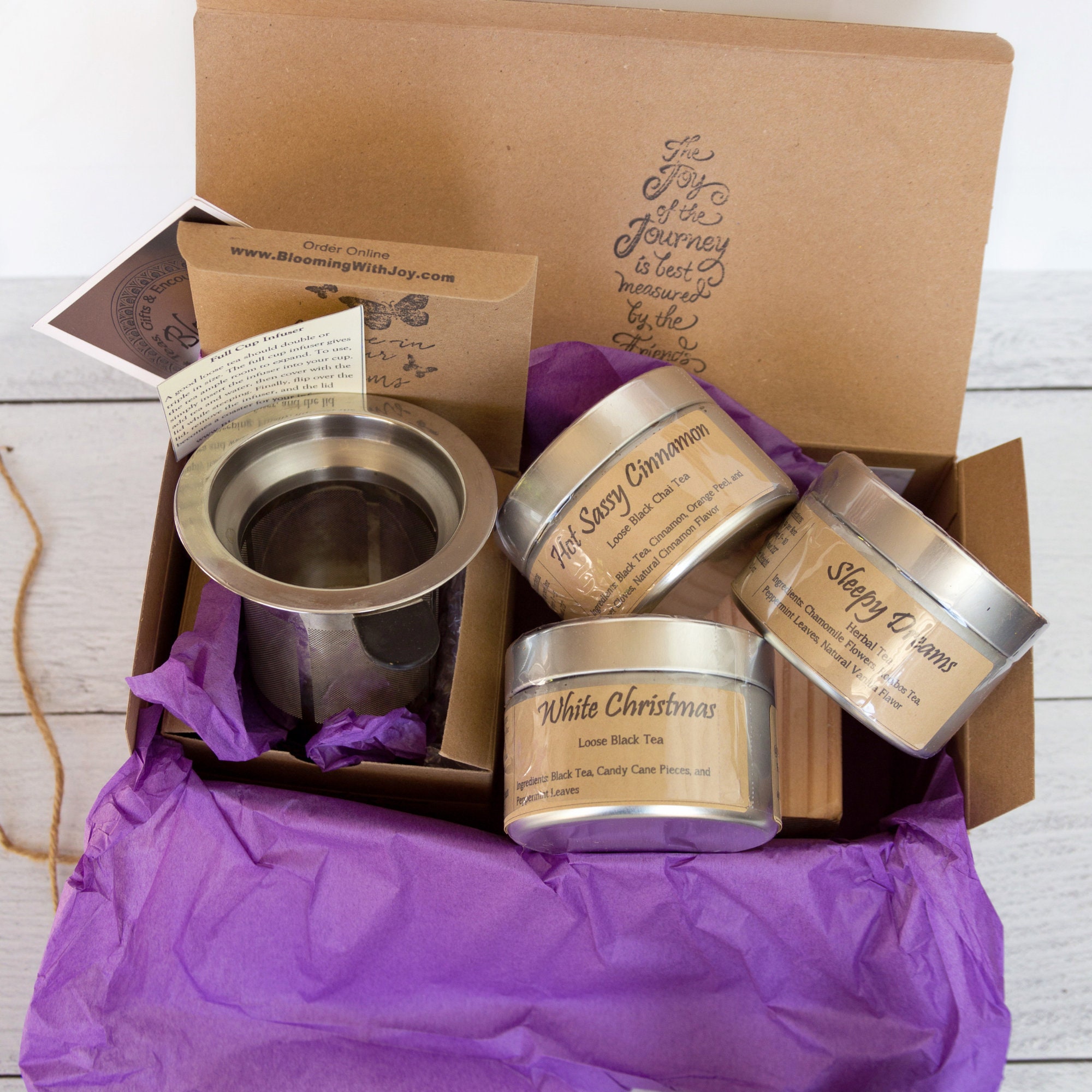 Christmas Tea Blends Hanukkah Gift Box Winter Tea Tea Lover - Etsy