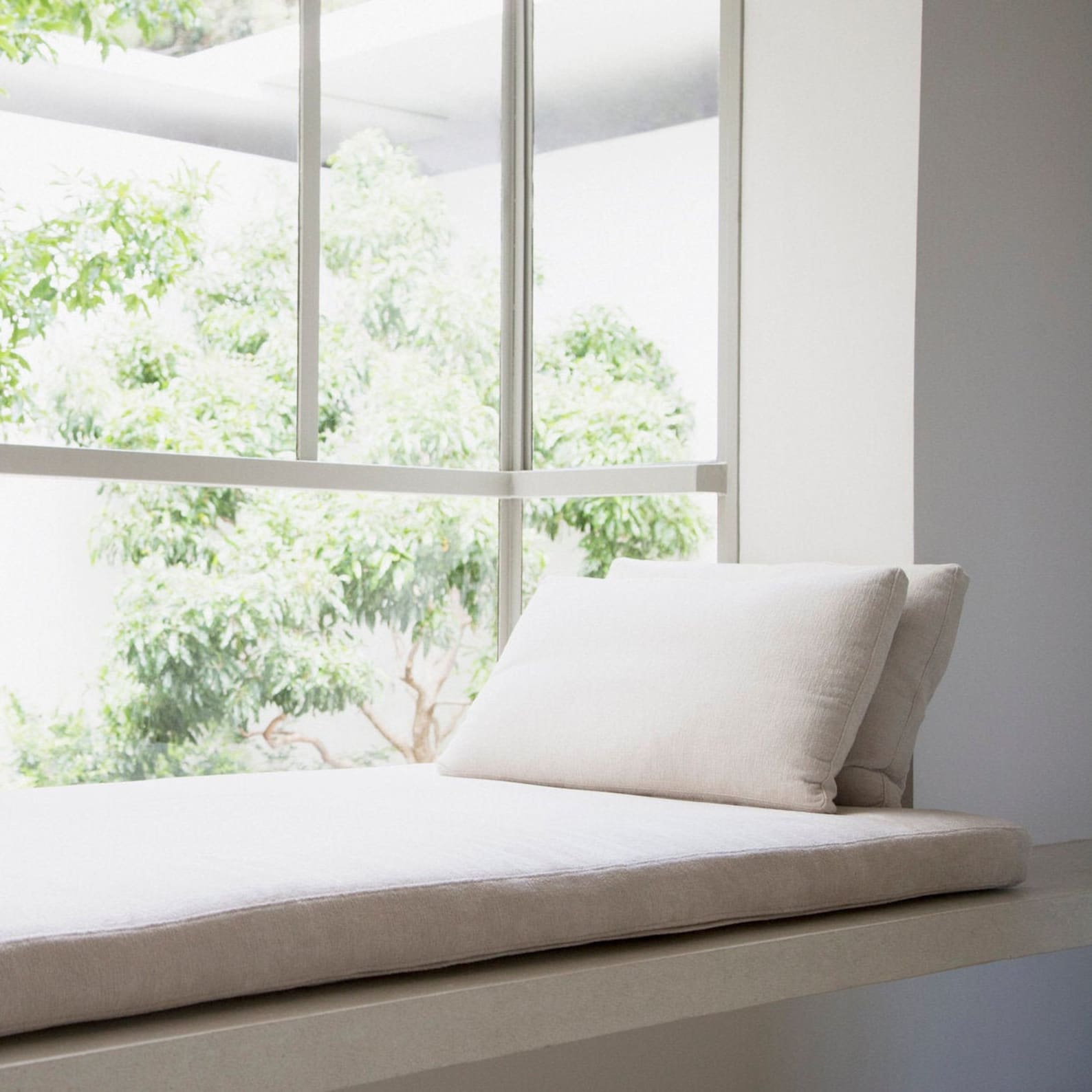 Neutral Window Cushion COVER Bay Window Seat Cushion DayBed | Etsy