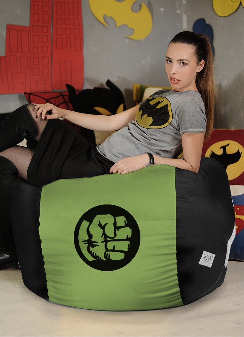 Hulk bean bag chair cover Hulk bean bag chair Lounge chair | Etsy