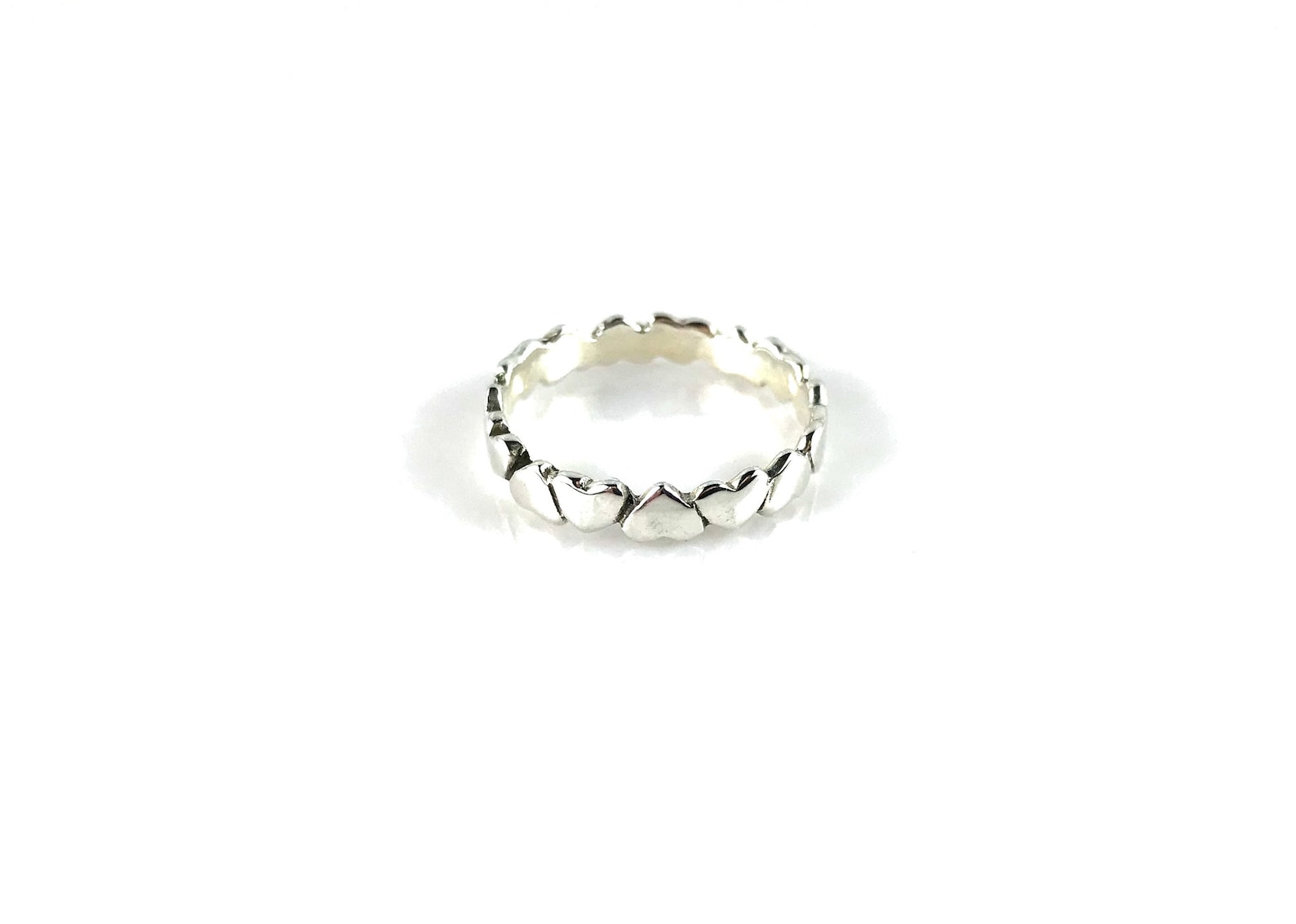 Genuine 925 Sterling Silver Heart Ring Solid Heart Ring - Etsy Australia