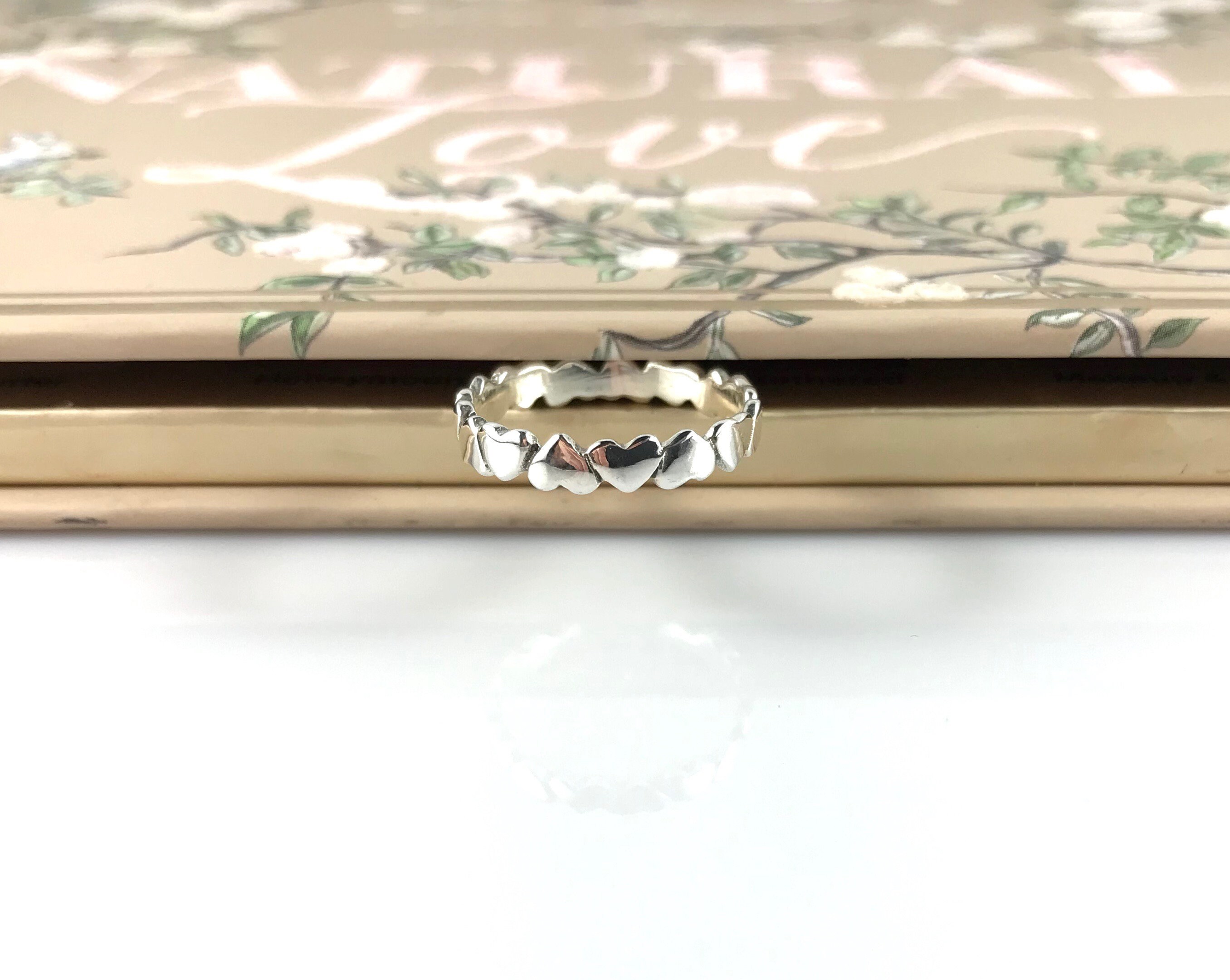 Genuine 925 Sterling Silver Heart Ring Solid Heart Ring - Etsy Australia