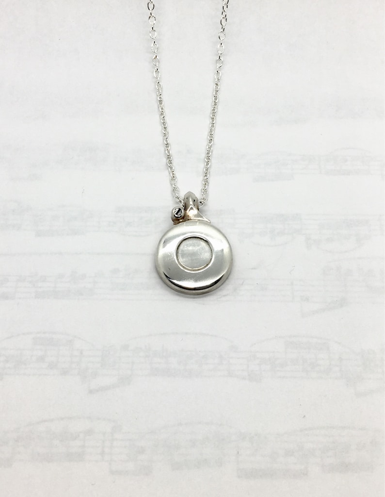 Flute Key Necklace Recycled Flute Pendant Flute Gift - Etsy