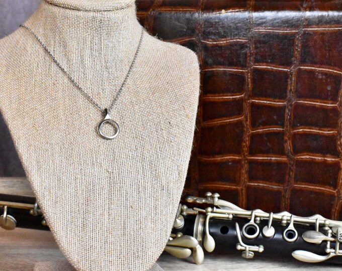 Clarinet Key Necklace - Recycled Clarinet Key - Clarinet Jewelry - Etsy