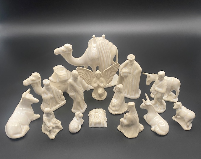 Ceramic Nativity Scene, Christmas Nativity, Christmas Decor, Christmas ...