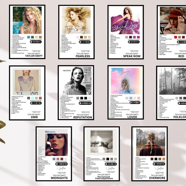 Taylor swift poster - Etsy