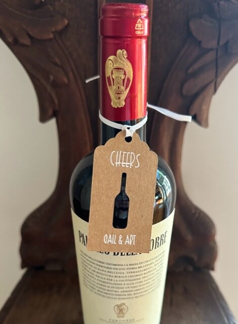 Personalized Wine Gift Tags/set of 10 Tags/wine Bottle Gift Tag/wine ...
