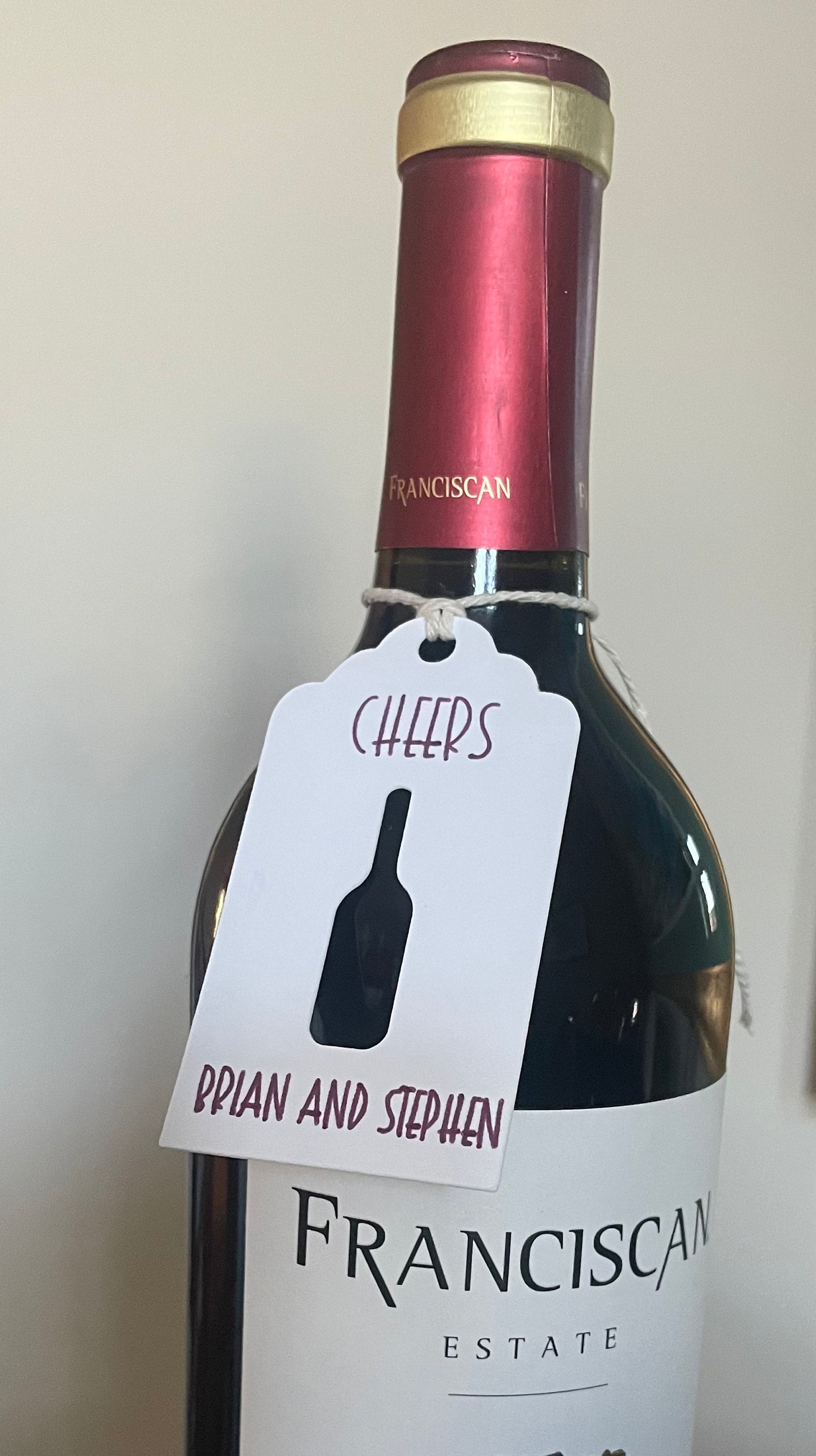 Wine Gift Tags Personalized/set of 10 Tags/wine Bottle Gift Tag/wine ...