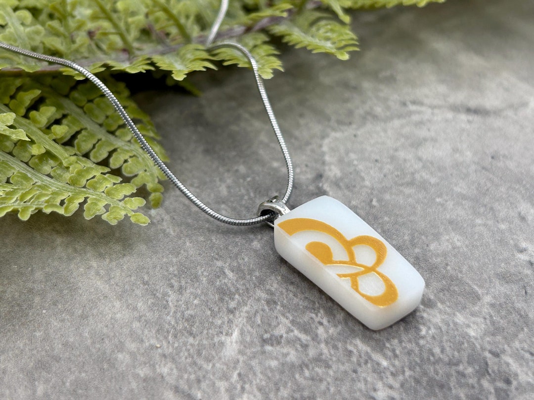 Butterfly Gold Broken Pyrex Pendant With Stainless Steel Necklace - Etsy