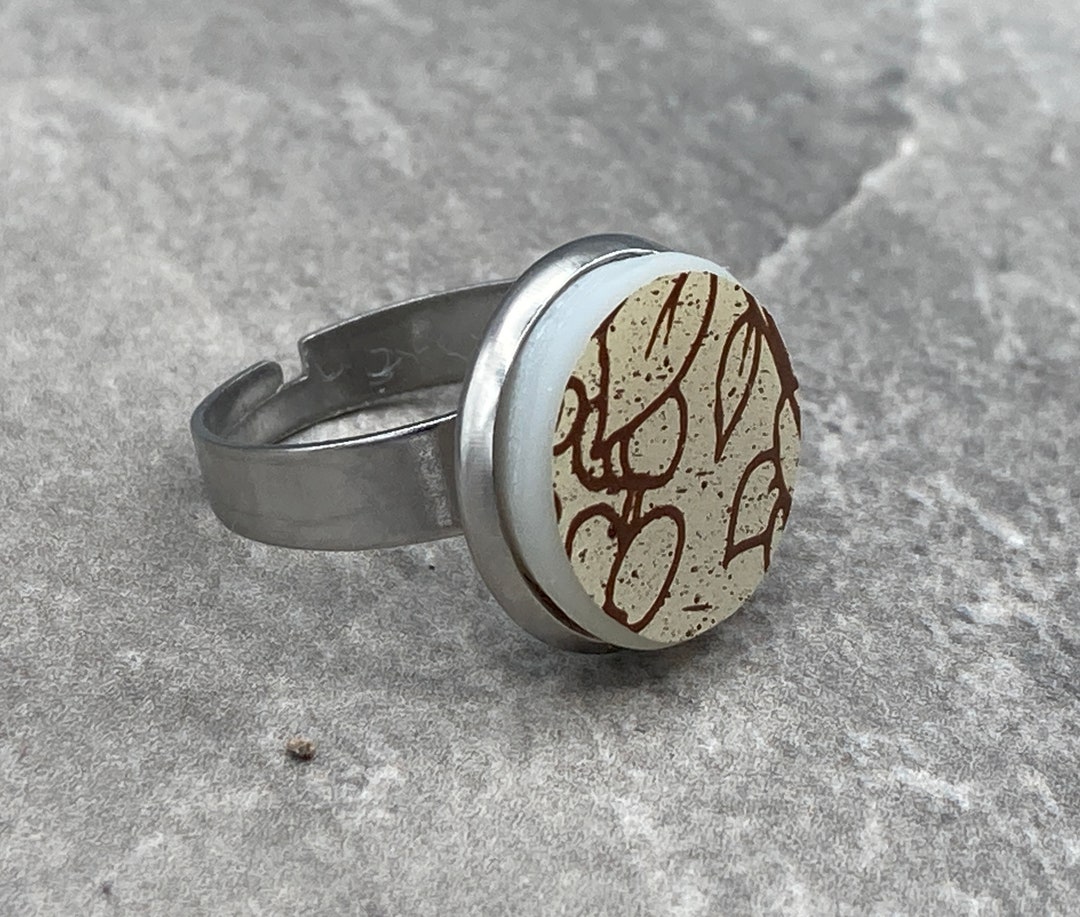Forest Fancies Pyrex Ring - Etsy
