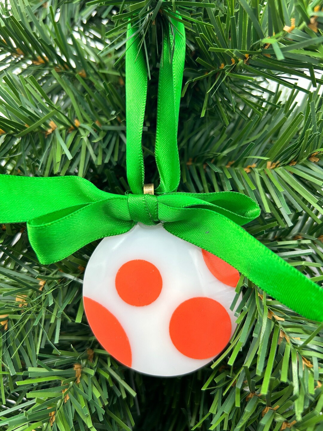Hazel Atlas Red Dots Christmas Ornament - Etsy