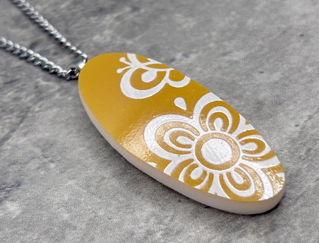 Butterfly Gold Broken Pyrex Pendant With Stainless Steel Necklace - Etsy