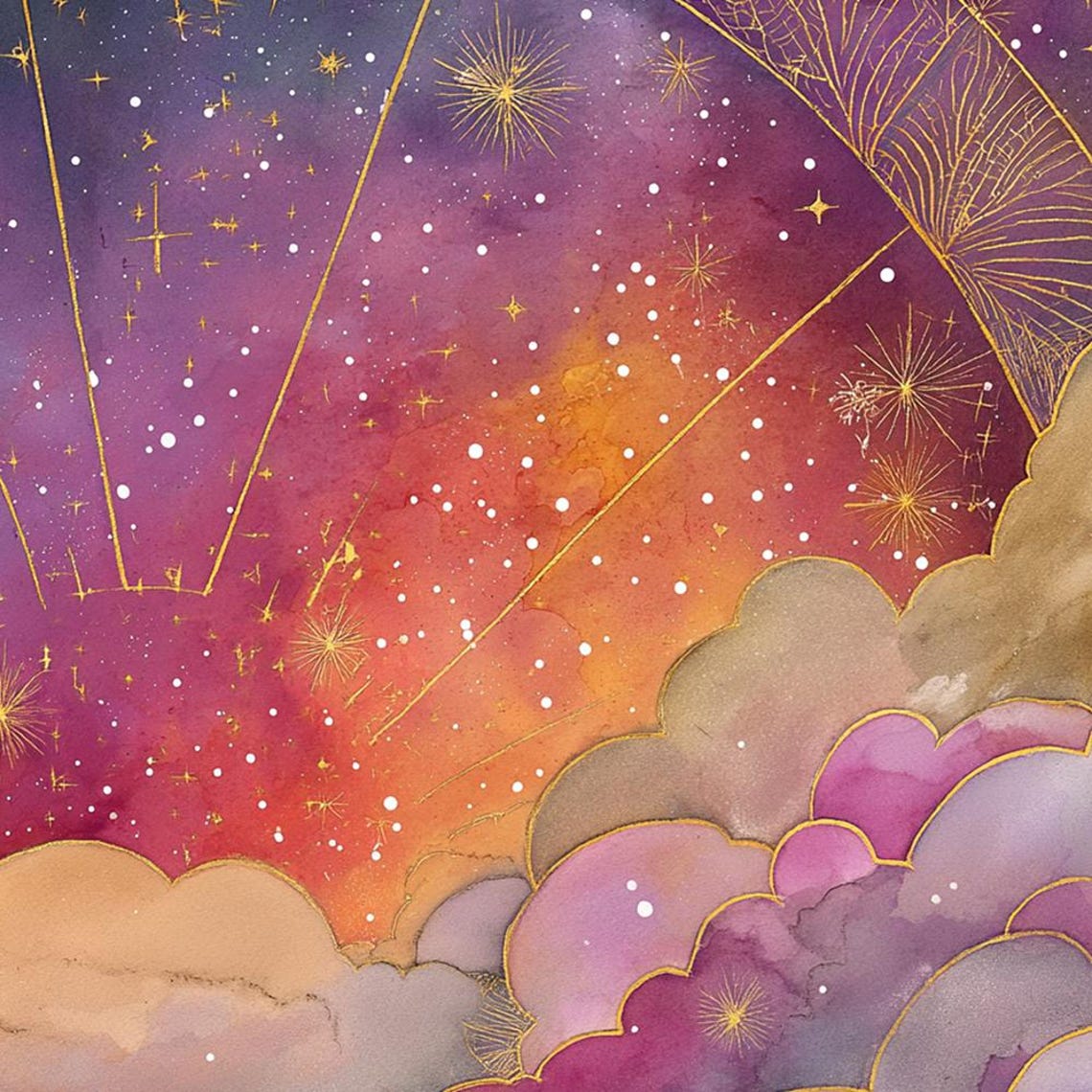 Boho Altar Cloth: Cosmic Tapestry - 100% Polyester 22" X 22" - Etsy