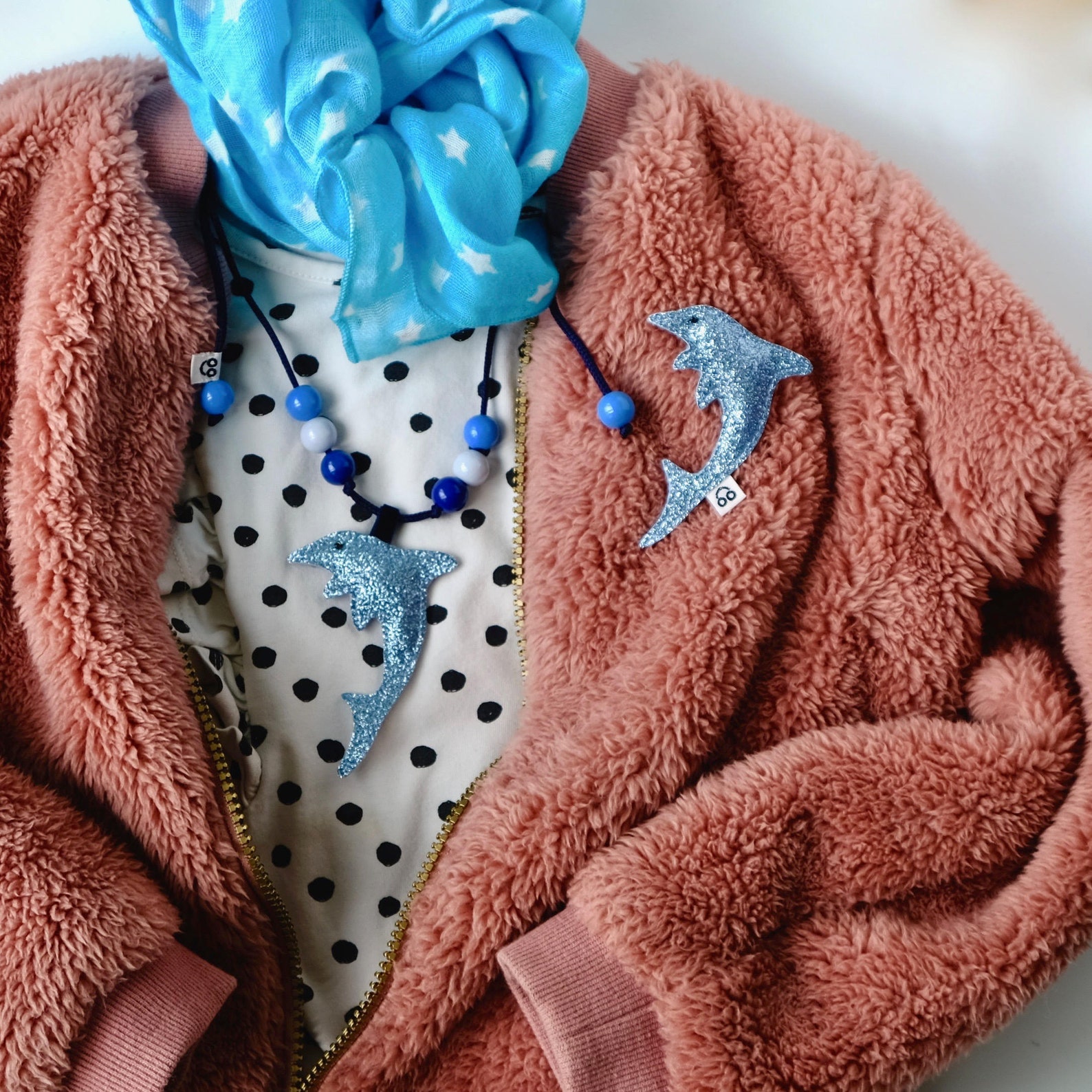 Dolphin Hair Clip Glitter Hair Accessory Beach Accessory | Etsy